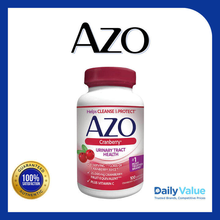 AZO Cranberry 25,000mg (10/2023 expiry), 100 softgels Urinary Tract ...