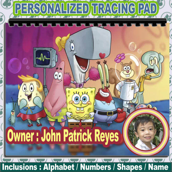 Personalized Tracing Pad A4 Size Custom Cover Page Binded WORKBOOK KIDS ...