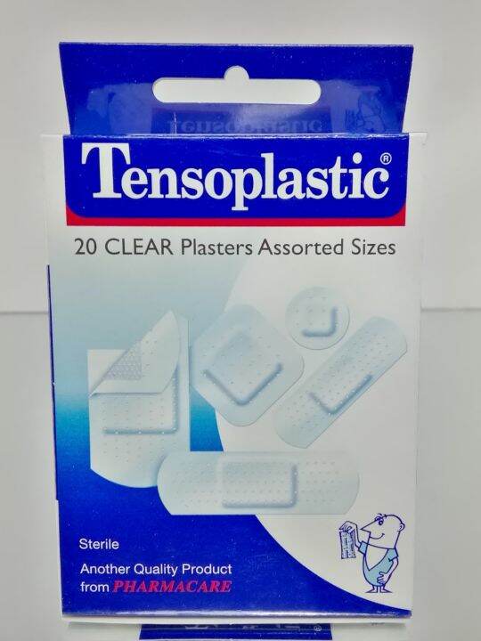 Tensoplastic Clear แบบใส 2กล่อง(1กล่อง/20ชิ้น/5ขนาด) เทนโซพล๊าสติค ...