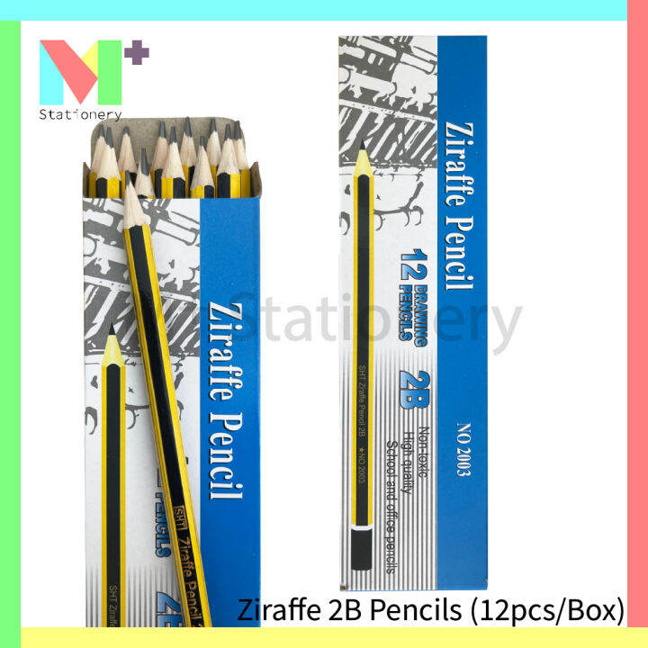 Ziraffe 2B Pencil (12'pcs/box) / Drawing Pencil / Graphite Pencil ...