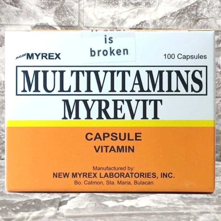 MYREVIT (MULTIVITAMINS) 100 Capsules | Lazada PH