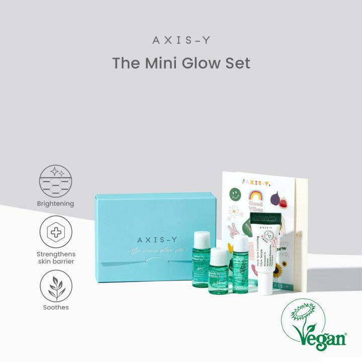 AXIS-Y Mini Glow Set [Korean, Skincare, Moisturizing, Brightening ...