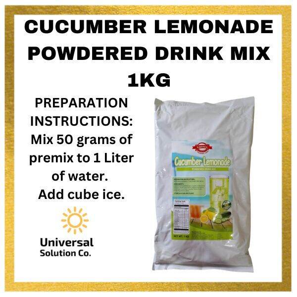 UNIVERSAL SOLUTION CO. CHEMAG CUCUMBER LEMONADE POWDERED DRINK MIX 1 ...