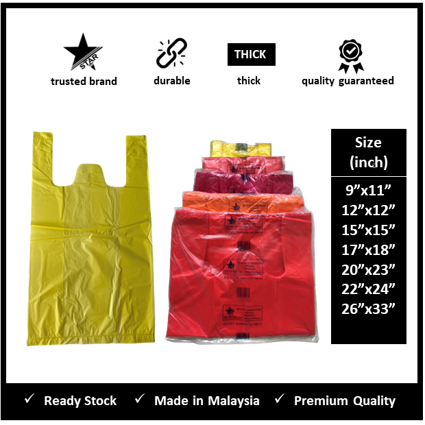 STAR Singlet Plastic Bag / Plastic Shopping Bag / Plastic Carry Bag / T ...