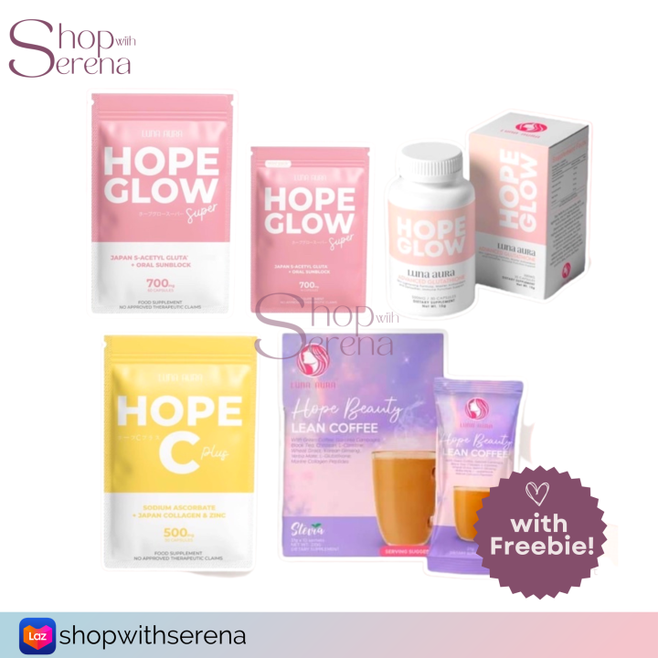 HOPE GLOW Advanced Glutathione Luna Aura 30s, 14s, 60s | Hope C ...