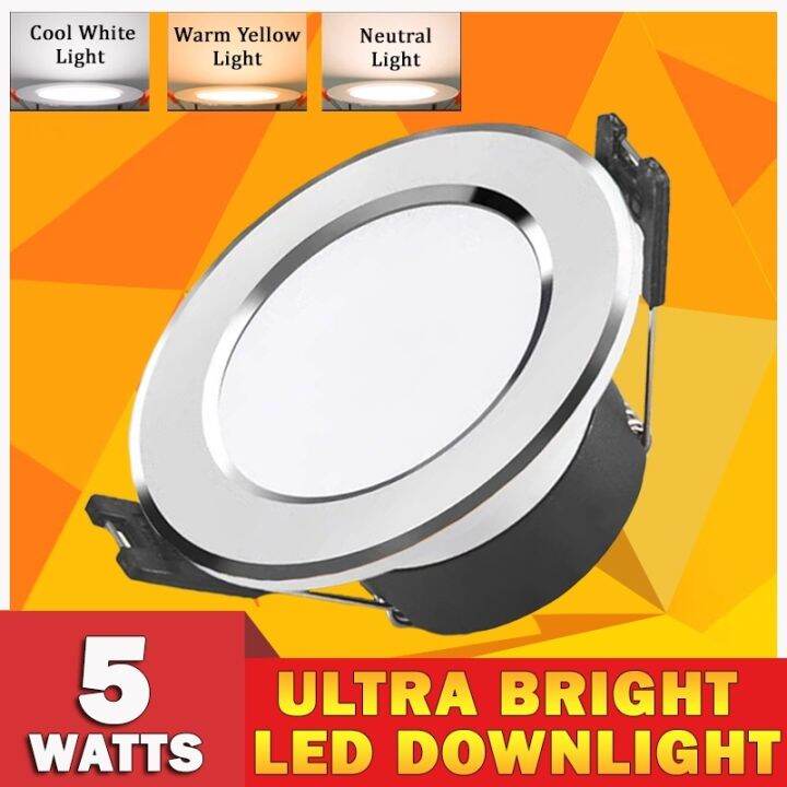 pipio Long Lasting Super Bright LED Downlight Ceiling Pin Light Tri ...