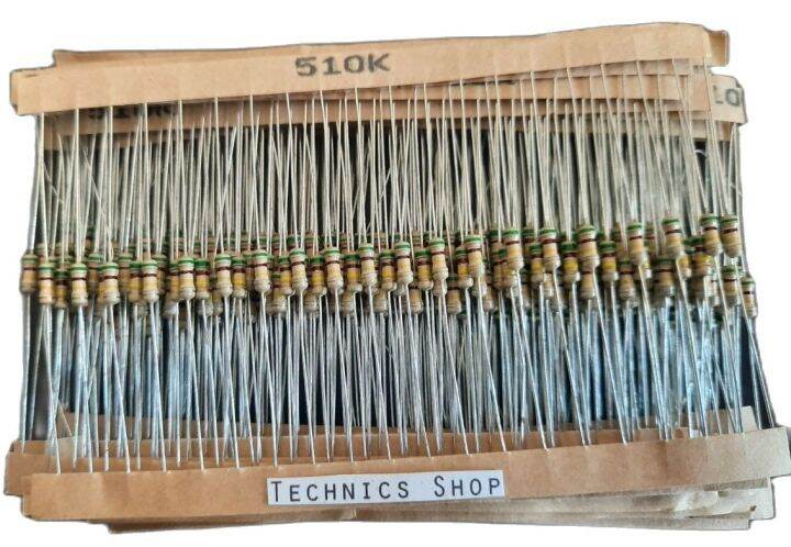 ตัวต้านทาน 510 Kโอห์ม 1/4W จำนวน 20 ตัว Resistor 510 KOhm 20 pcs ...
