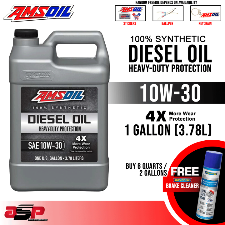 AMSOIL 10W-30 Heavy-Duty 100% Synthetic Diesel Oil 1 Gallon (4 Quart / 3.78L) | Lazada PH
