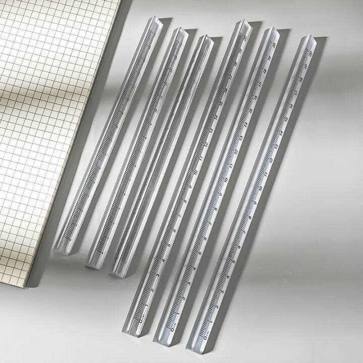 PENGGARIS RULER TRANSPARAN BENTUK SEGITIGA | Lazada Indonesia