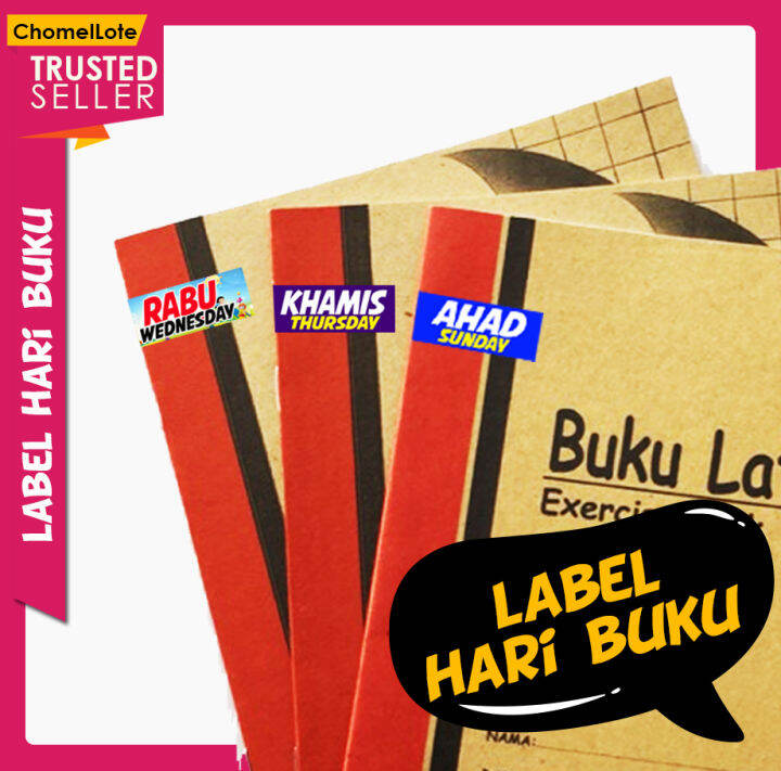115 Pcs Pelekat Label Sticker Jadual Harian Buku sekolah berwana dan ...