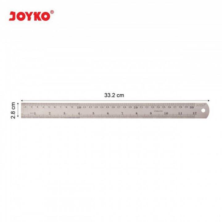 Penggaris / Mistar besi 30 cm Joyko ( 1pcs ) | Lazada Indonesia