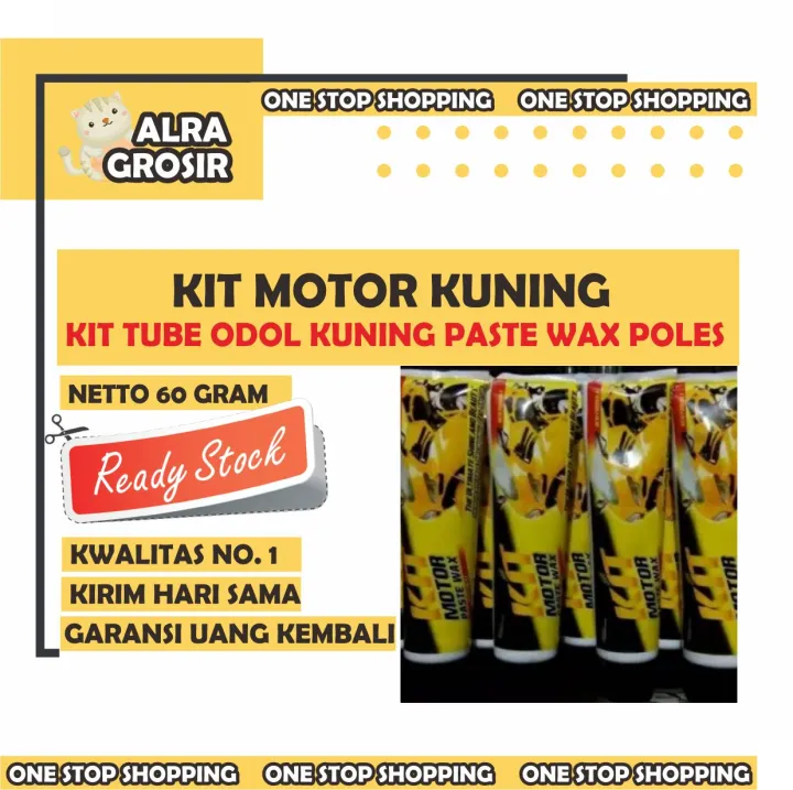 KIT MOTOR KUNING KIT TUBE ODOL KUNING PASTE WAX POLES | Lazada Indonesia