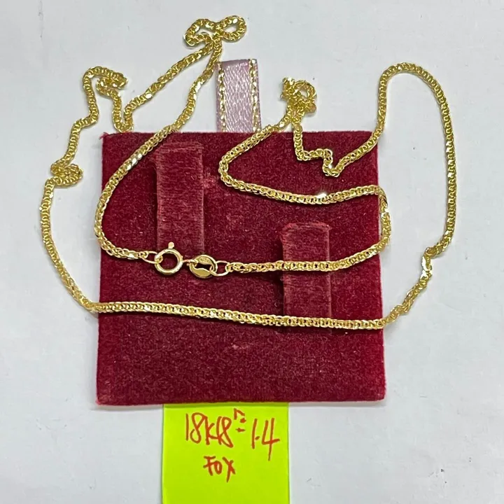18k Saudi Gold Fox Chain | Lazada PH
