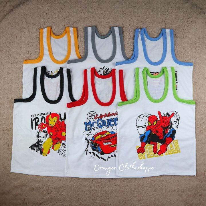 3pcs Sando for kids Boys 4 to 14 years old Character Designs | Lazada PH