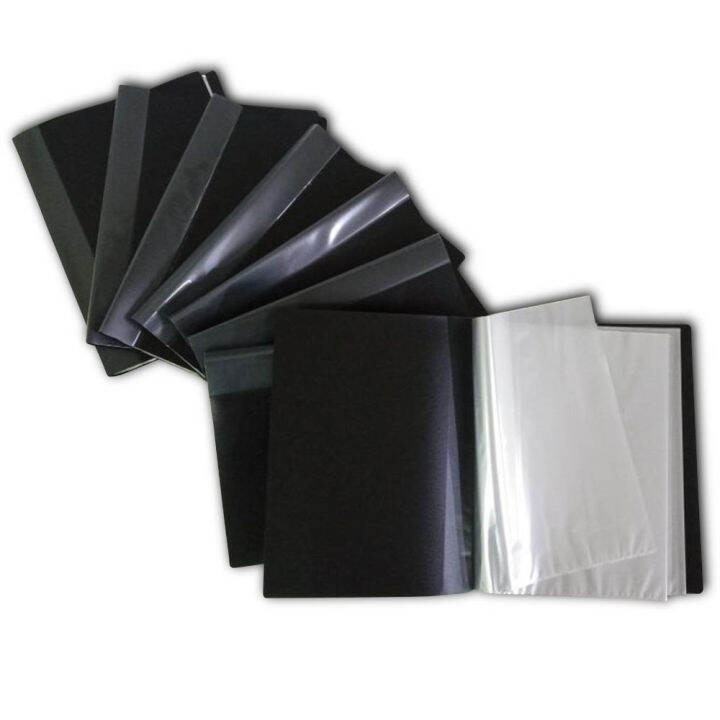 CLEAR BOOK A4 / Letter Size 80'S (80 pockets) Black | Lazada PH