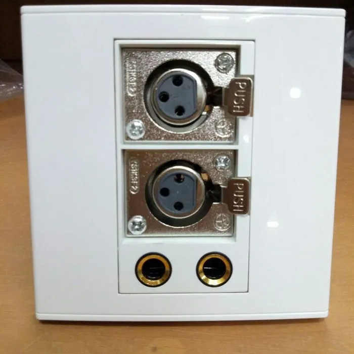 Terminal Colokan Socket Mic Tembok Dinding plus Box Pemasangan | Lazada ...