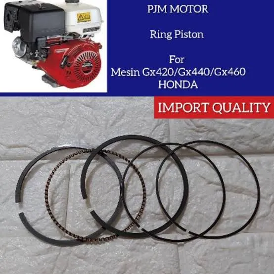 Ring Piston Seher Mesin Gx420 Gx440 Gx450 Gx460 Honda Genset 5kw 6kw ...