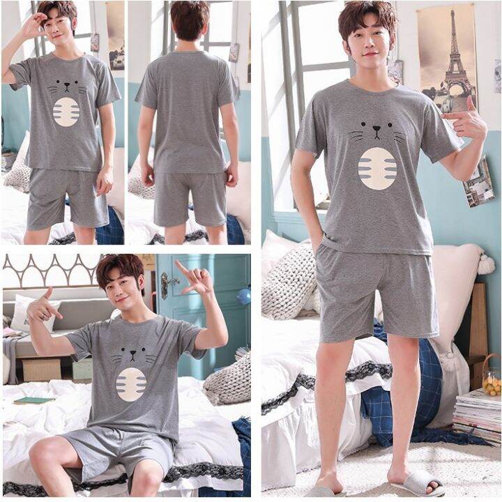 NICE YEE plus size family terno pajama for adults tshirt pambahay men ...