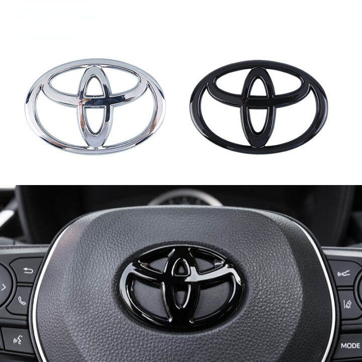 For TOYOTA Car Steering Wheel Emblem Badge Sticker For Toyota Avanza ...