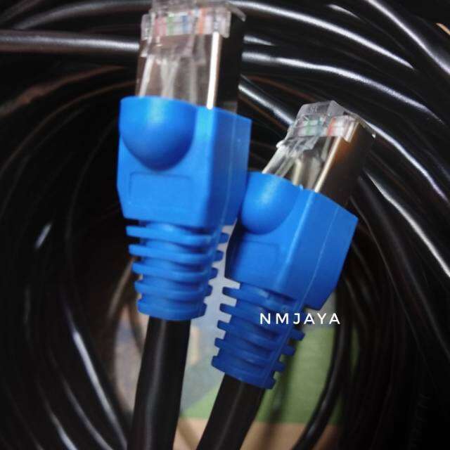 Kabel Lan Outdoor 50 meter FTP Cat5e Siap Pakai sudah dicrimping rj45 ...