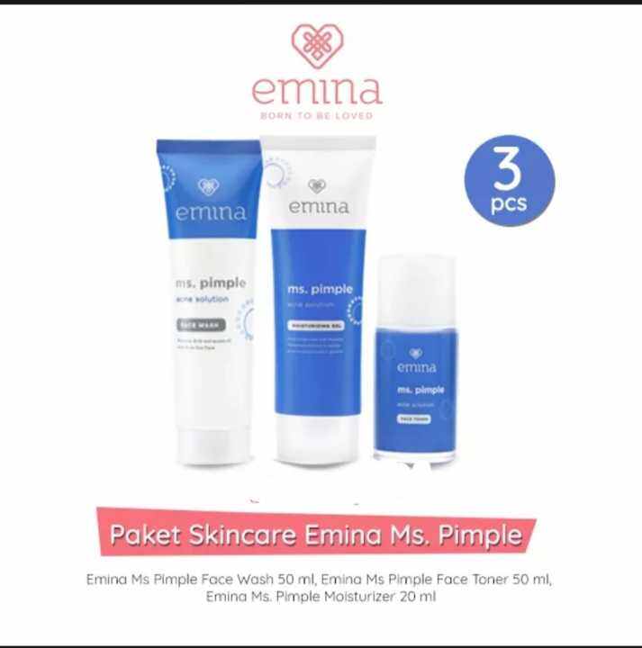 Paket Emina Ms. Pimple Acne Solution Starter Pack untuk Pemula Kulit ...