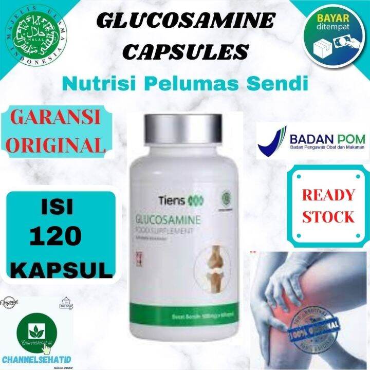 Glucosamine Capsules / Nutrisi Pelumas Sendi / Isi 120 Kapsul (2 Botol ...