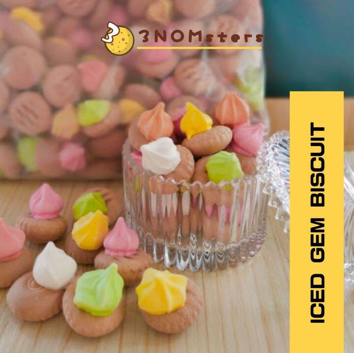 [Biskut Timbang] Childhood Biscuit Iced Gem / Biskut Bunga / Ais Gem ...
