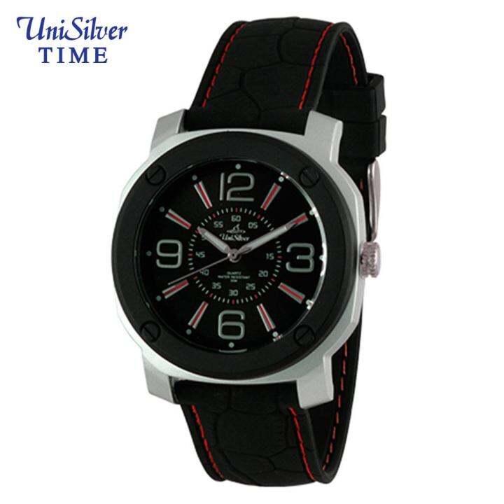 UniSilver TIME Men's Black Analog Rubber Watch KW1884-1005 | Lazada PH