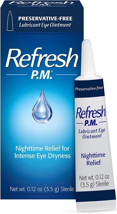 Refresh P.M. Lubricant Eye Ointment, Nighttime Relief, Preservative ...
