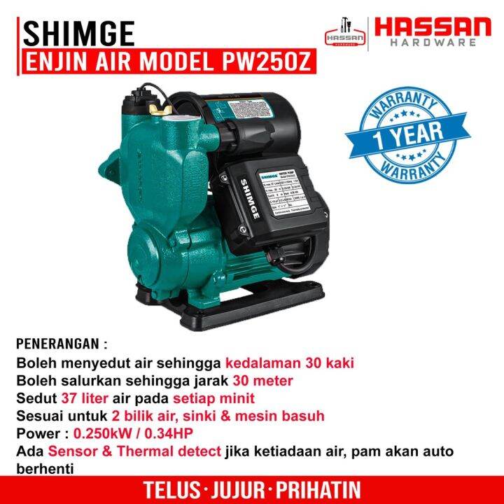 ENJIN AIR SHIMGE PW250Z WATER PUMP | Lazada