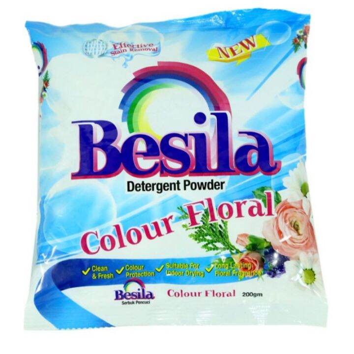 Besila Powder Detergent / Serbuk Pencuci 200GM | Lazada