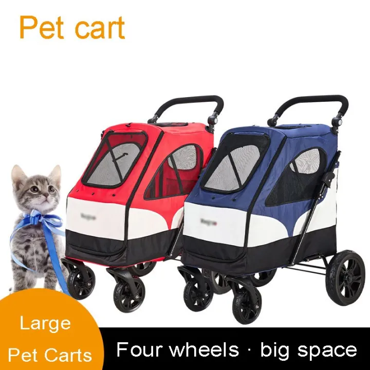 Large Capacity Storage Basket Ventilated Windproof Dog Cart Pets ...