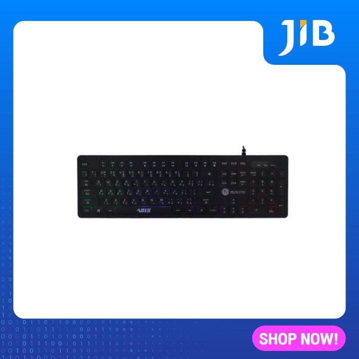 JIB KEYBOARD (คีย์บอร์ด) NEOLUTION E-SPORT AGIS (MEMBRANE) (RAINBOW LED ...