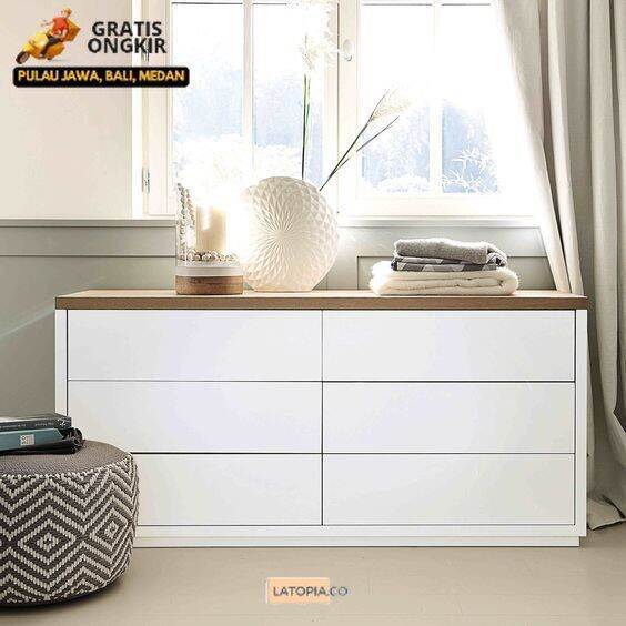 Bufet Laci Minimalis Modern - Lemari Laci 120 Cm Sudah Dirakit Dan Bisa ...