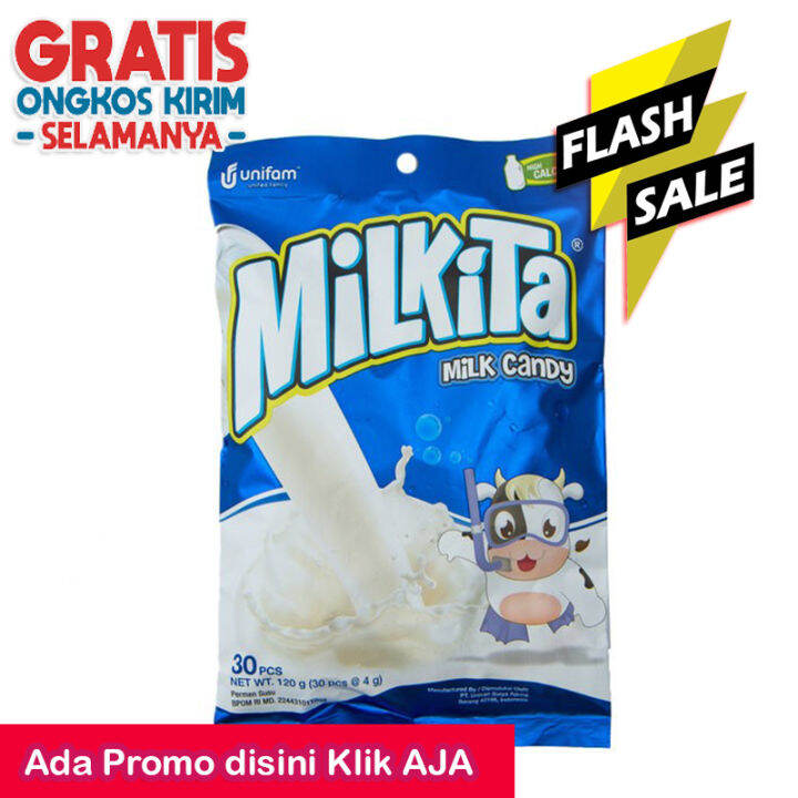 Permen susu MILKITA CANDY BAG PREMIUM LOKAL 30 pcs 120 gr | Lazada Indonesia