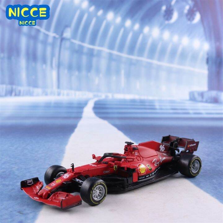 Bburago 1:43 2021 Ferrari F1 Formula SF21 #55 #16 Alloy Toy Car Model ...
