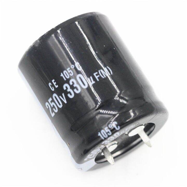 1pcs 330uF 250V 330MFD 250Volt ±20% -40+105C Aluminum Electrolytic ...