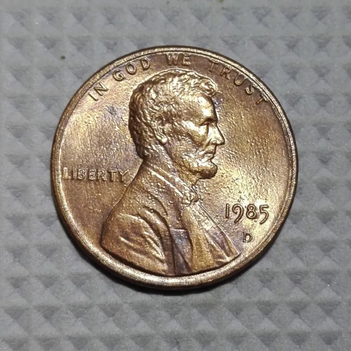 One Cent 1985-D Lincoln Memorial/Bubble Penny /Obverse and Reverse ...