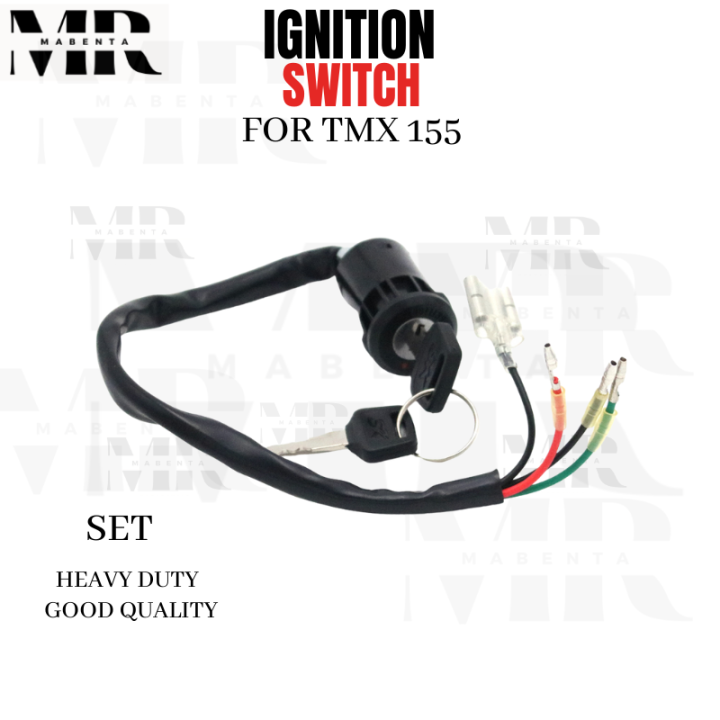 MOTORCYCLE IGNITION SWITCH FOR TMX 155 WITH TWO KEY HEAVY DUTY | Lazada PH