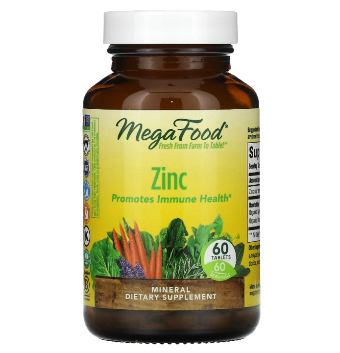 MegaFood, Zinc, 60 Tablets 10/2023 Expiry | Lazada PH