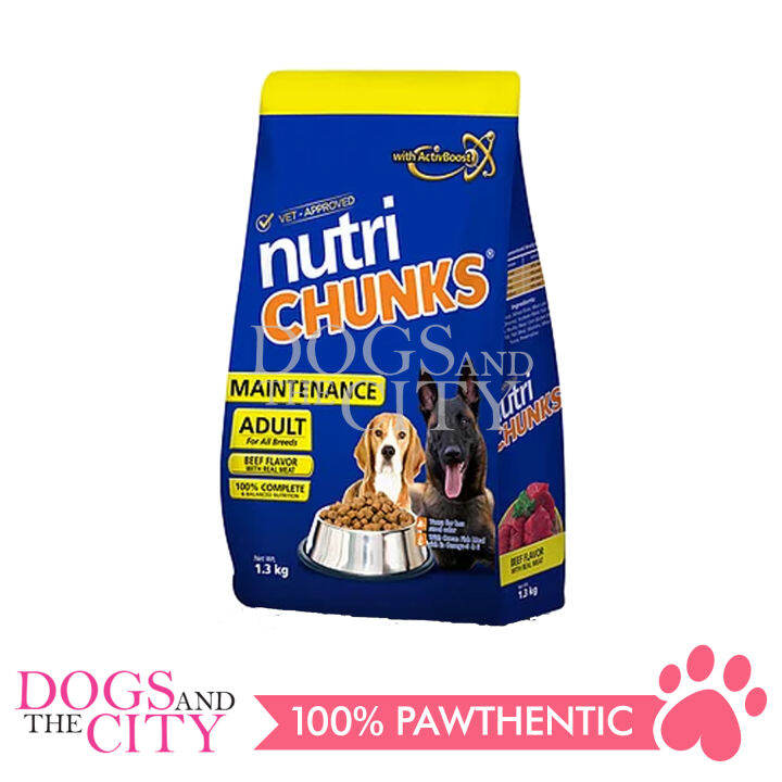 Nutri Chunks Dry Dog Food 1.3kg | Lazada PH
