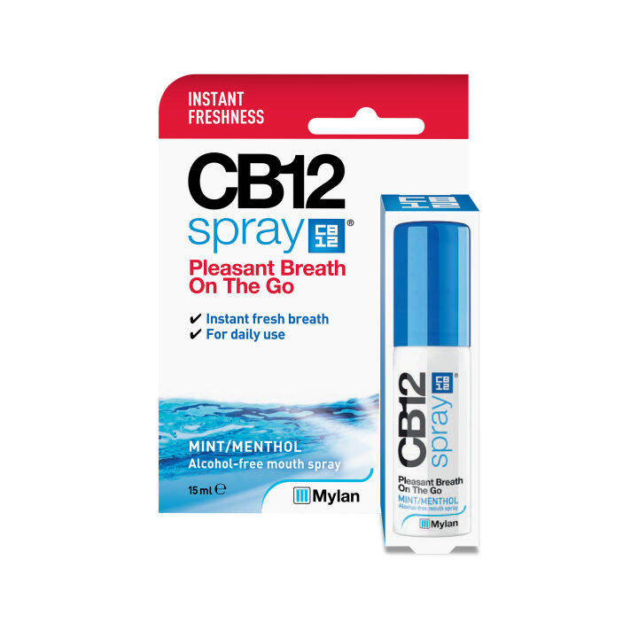 CB12 Spray Pleasant Breath On The Go Mint/Menthol 15ml | Lazada PH