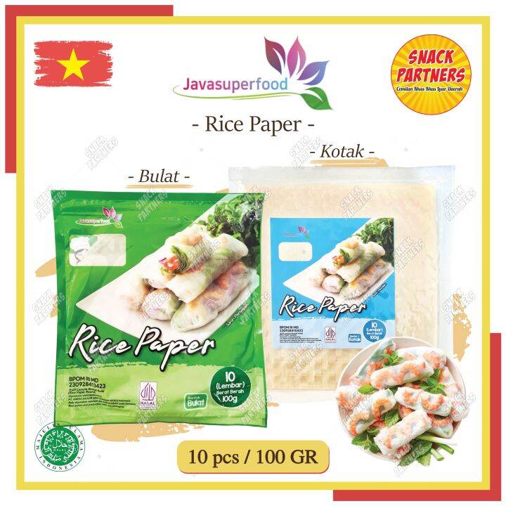 RICE PAPER / Banh Trang High Quality Rice Paper 100 GR / 10 Lembar ...