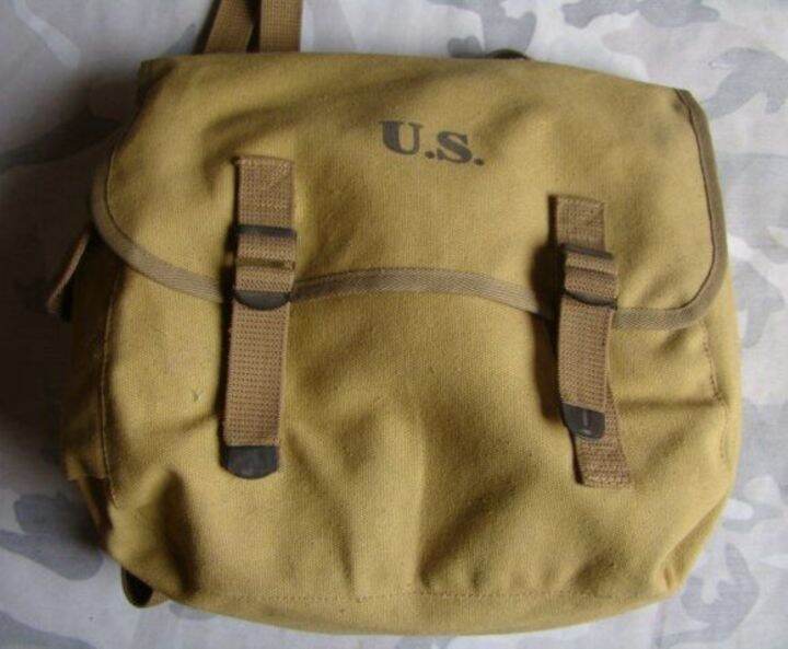 tomwang2012. WWII 2 US ARMY M1936 M36 MUSETTE BAG MUSETTE FIELD PACK ...