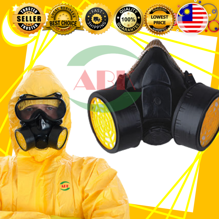 DOUBLE CARTRIDGE GM306 CHEMICAL RESPIRATOR MASK | Lazada
