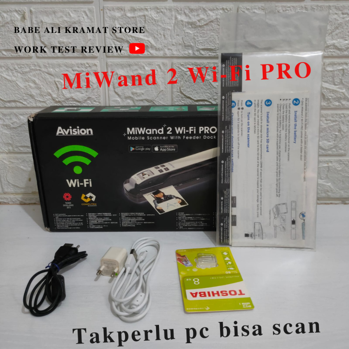 Scanner Folio F4 Portable Avision MiWand 2 Wi-Fi PRO bisa scan tanpa pc ...