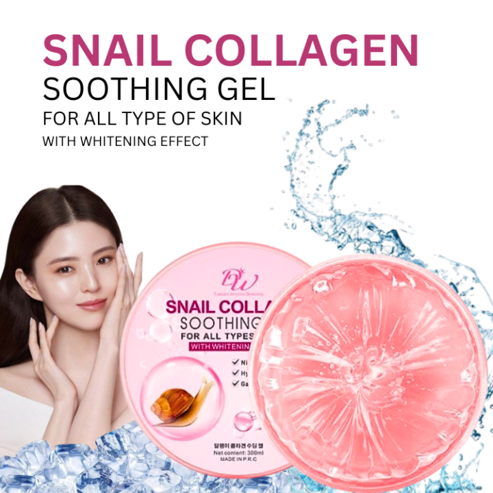 DW Snail Collagen Soothing Gel For All Types Of Skin Whitening Pearls ...