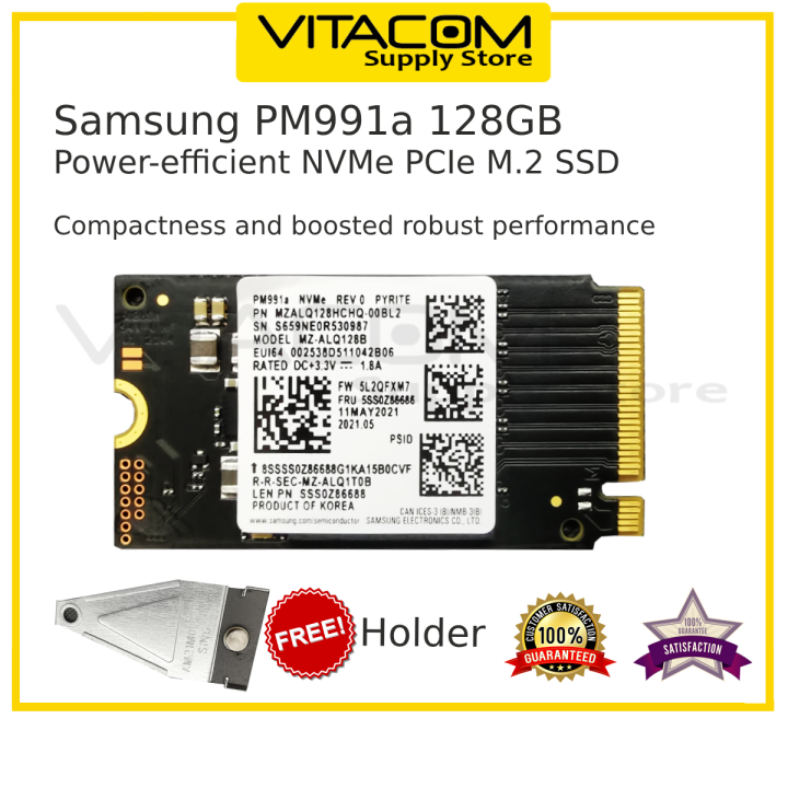 Samsung 128GB PM991a NVMe PCIe M.2 SSD Compact & Tiny Package in Size ...