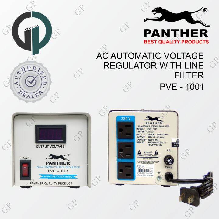 PANTHER Automatic Voltage Regulator with Line Filter PVE-1001 ...