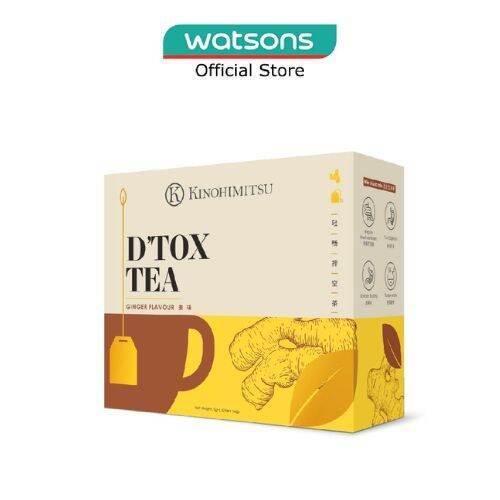 KINOHIMITSU D'tox Tea Ginger Flavour Tea Bag Sachet (Rejuvenate Body Restore Vigour) 30s ...